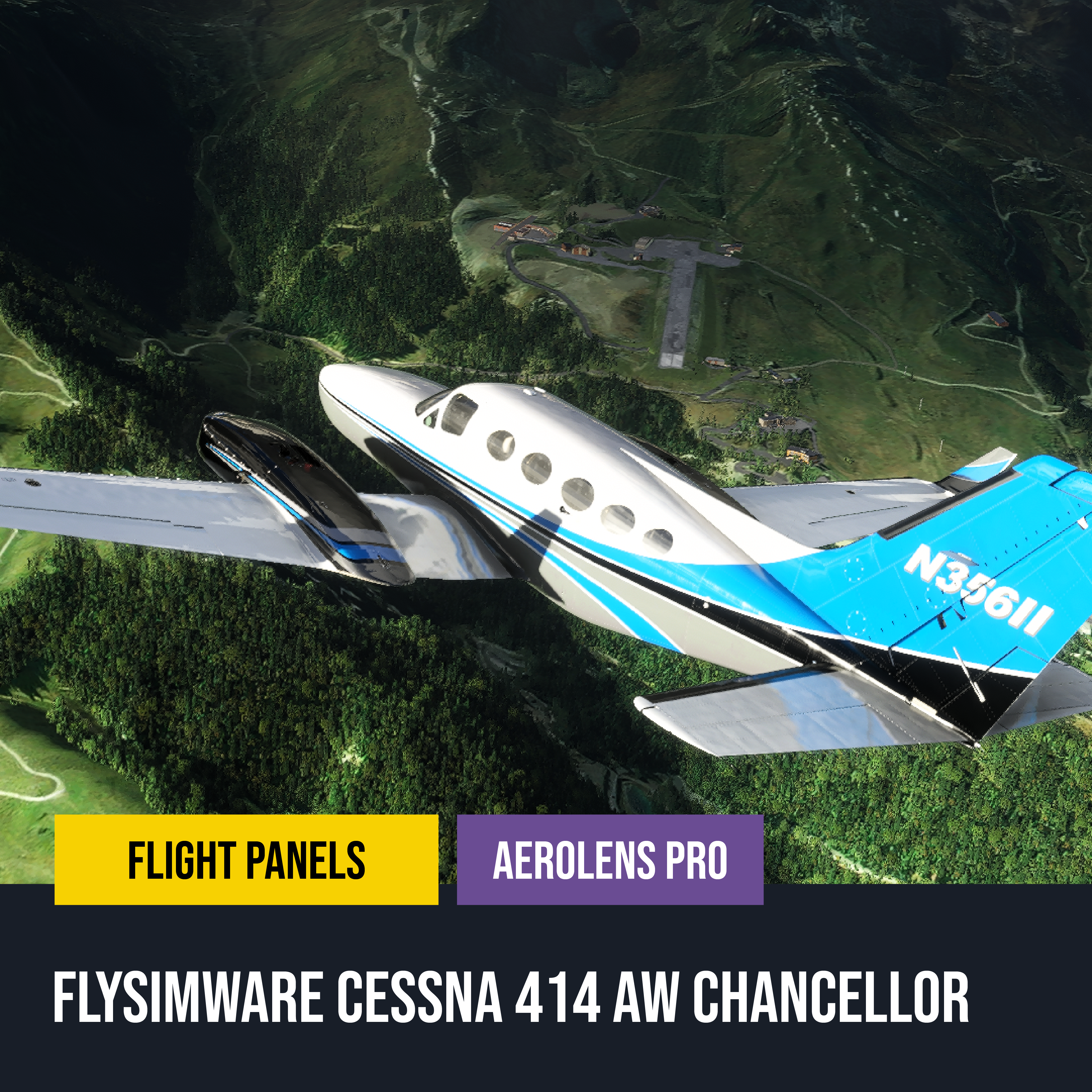 AeroLens Pro - Cessna 414 AW Chancellor – Flight Panels