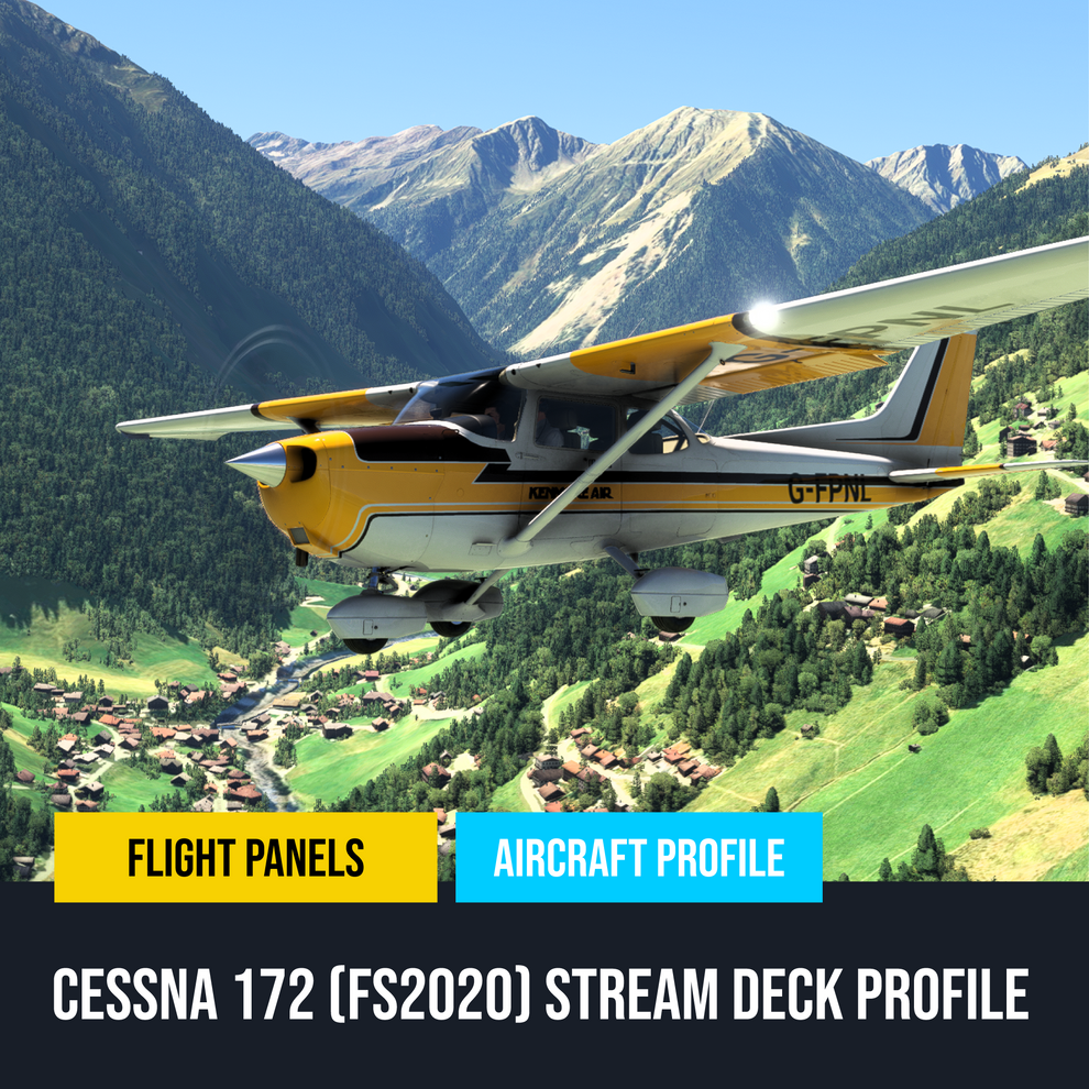 Cessna 172 Skyhawk (G1000) Stream Deck Profile – Flight Panels