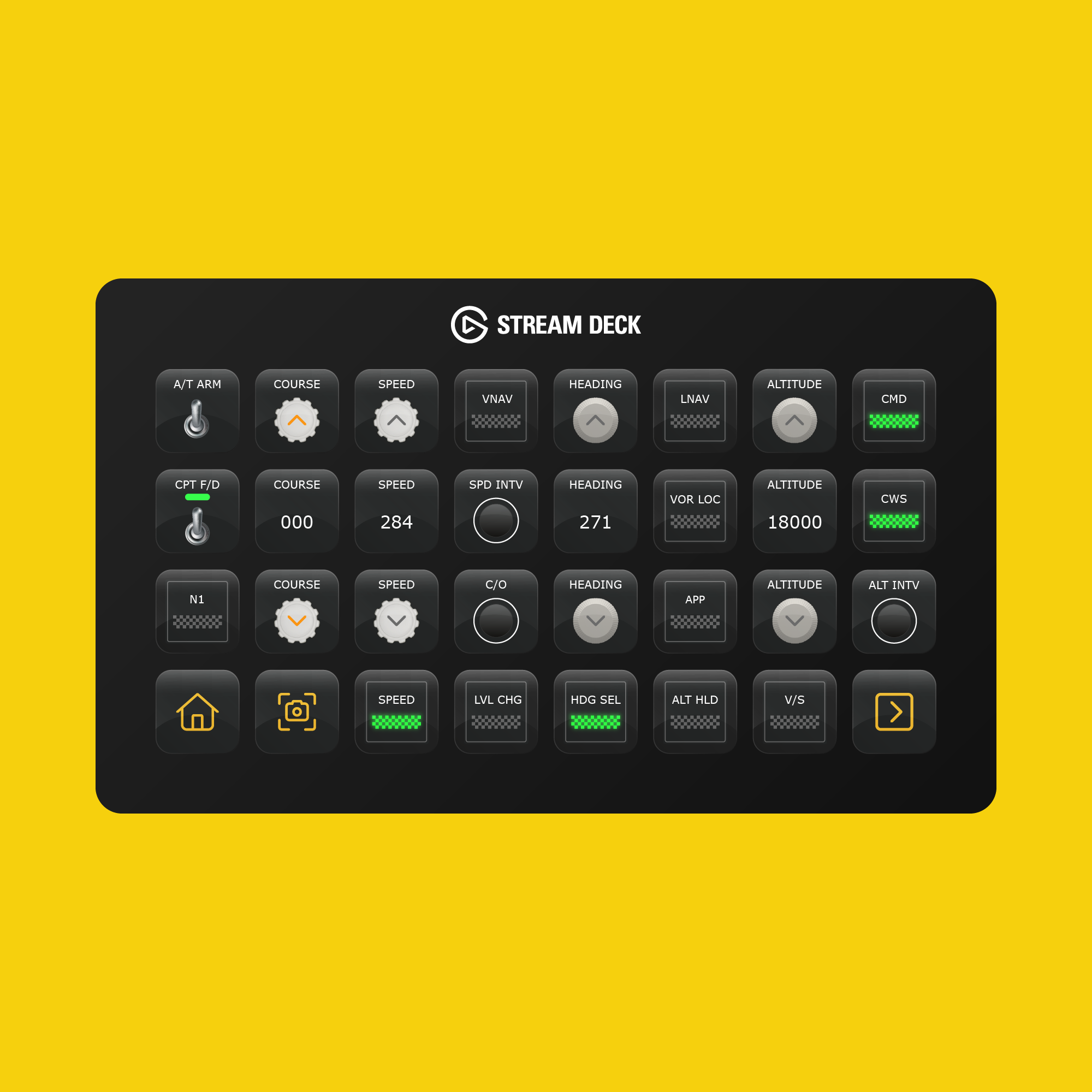 Asobo Boeing 737 Max 8 Stream Deck XL Autopilot Profile for Microsoft ...