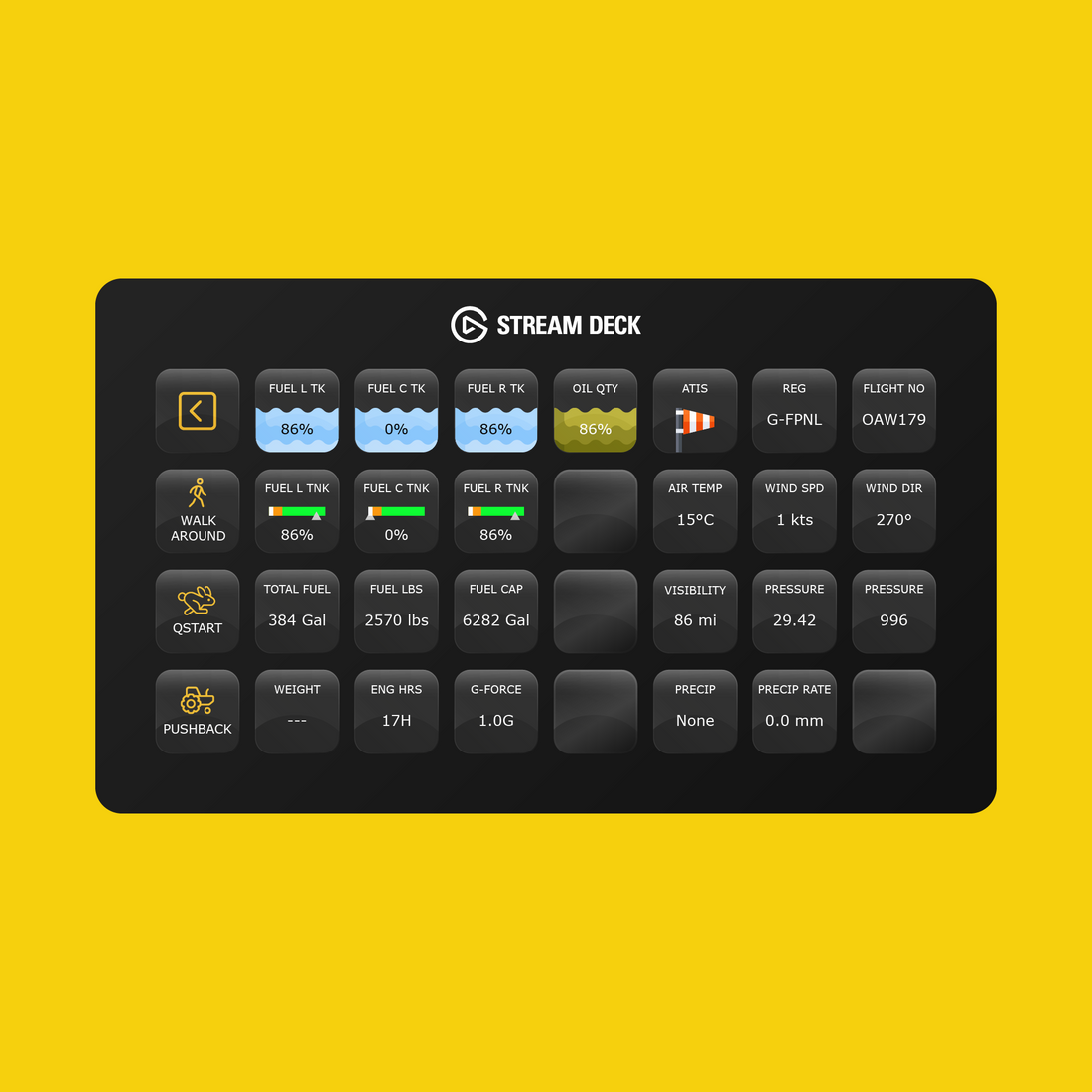 iniBuilds A340 Stream Deck Profile for Microsoft Flight Simulator ...